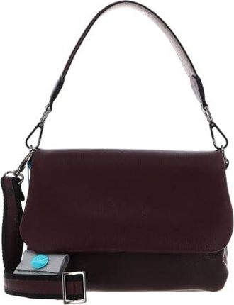 Gabs Cuir sac à épaule bandoulière Angelica TG Multi Flat Bag Chianti + Burgundy + Balsamico rouge