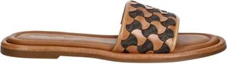 Michael Kors Femme, Chaussures, Brun, Taille: 38 1/2 EU Dana Slide