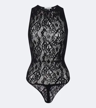 Wolford Body Infinite en dentelle &agrave; fleurs