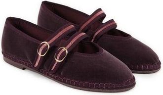 Flabelus Ballerines double bride en coton mélangé