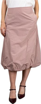 Max Mara Femme, Jupes, Rose, Taille: 36 FR Girante Midi Skirt