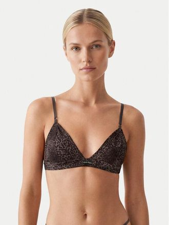 Calvin Klein Underwear Bralette-BH Signature Satin LV00QF8392 Braun