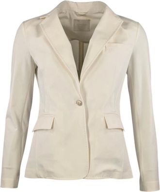 Circolo 1901 Femme, Vestes, Blanc, Taille: 38 FR Veste en jersey premium coupe slim