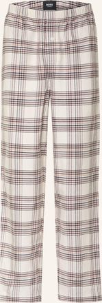 HUGO BOSS Schlafhose Holiday Aus Flanell weiss