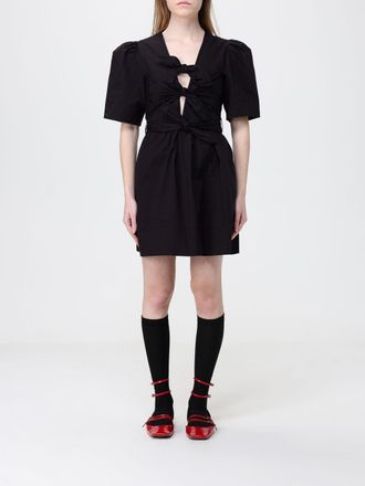 Ganni Mini-Kleid aus Stretch-Baumwolle