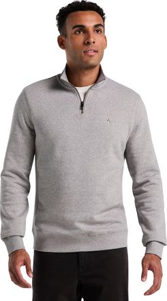 Original Penguin Herren Org FLC Qtr Zip Stic Sweatshirt, Rain Heather, L