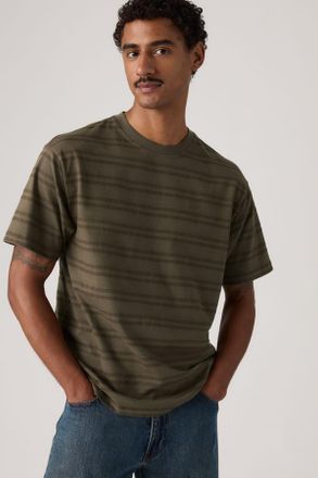 Levi's Red Tab Vintage Tee - Homme - Marron / Grady Chevron Stripe Demitasse - XL