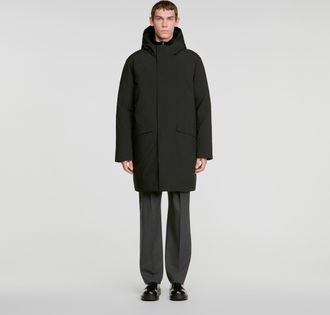 Sandro Parka &agrave; capuche zipp&eacute;e