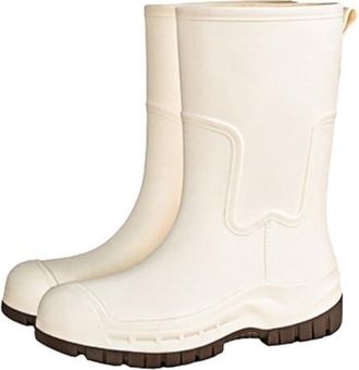 Generic Bottes en caoutchouc pour femme - Bottes de pluie mi-hautes - Bottes de pluie en caoutchouc - Bottes de pluie - Bottes de pluie - Bottes de pluie - Bo