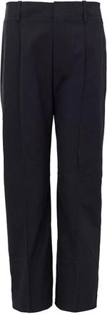 Bottega Veneta Femme, Pantalons, Noir, Taille: 34 FR Pantalon en twill de coton