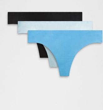 lululemon String taille mi-haute InvisiWear Trio pour Femmes - Noir - Taille XL