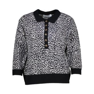 Am&eacute;lie & Am&eacute;lie Pull Col Rond Anchorage - Femme - Pulls - Noir - Taille: ONE Size