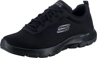 Skechers Baskets Flex Advantage 4.0 Providence pour Homme, Maille Noire PU Bordure Noire, 42.5 EU