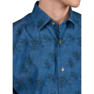 Eton Chemise droite &agrave; motif en coton