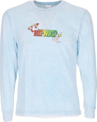 Ripndip Sommerpause Langarm T-Shirt Hellblau - - Tops - Herren - Blau - XL