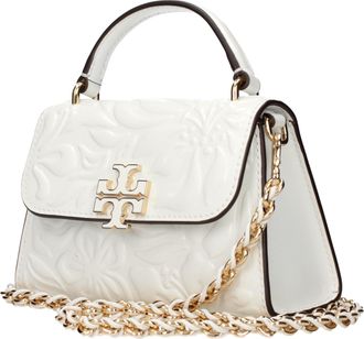 Tory Burch Leather Top Handle Bag - White