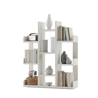 Generic Eck-B&uuml;cherregal aus Massivholz, bodenstehendes B&uuml;cherregal, B&uuml;cheraufbewahrung und Pr&auml;sentationsregal, geeignet for die Aufbewahrung von B&uuml;chern und Z