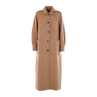 Max Mara Woll- und Kaschmirmantel - - Coats - Damen - Braun - 3XS