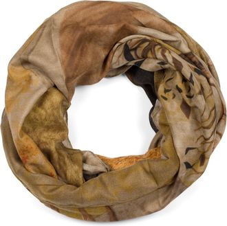 styleBREAKER Schlauchschal Loop Schal mit Hirsch Print