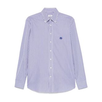 Etro Pegaso Button-Down Shirt - - Shirts - Herren - Blau - M