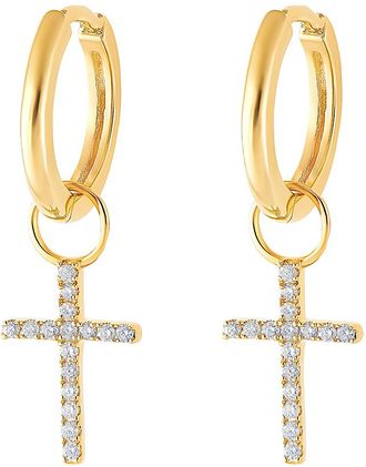 Edenly Ein Paar Ohrringe, Kombination, aus 18 Karat Gelbgold