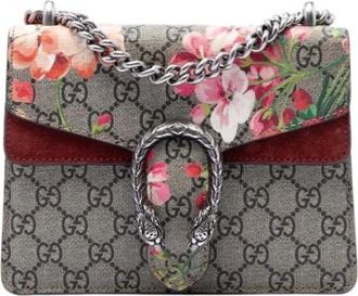 Gucci Sac bandouli&egrave;re Pre-owned Blooms - Femme - Pre-owned - Brun - Taille: ONE Size