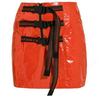 Puma x Rihanna Fenty Damen Orange Minirock