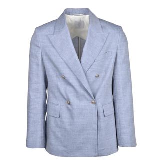 Eleventy Homme, Vestes, Bleu, Taille: S Giacca doppiopetto