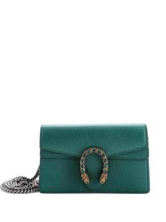 Gucci Dionysus Bag Leather Super Mini clutch bag - Vert