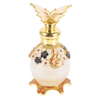 Garneck Nachfüllbare Parfümflasche Orientalischen Stil Luftdicht Langlebig Dekorativ für Duftöle Praktische Aroma Aufbewahrung Vintage Design für Schminktisch