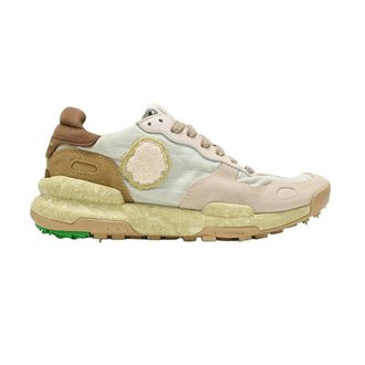 Satorisan Chacrona Linen - Casual Sneaker Damen - Vintage Leder und Leinen Sportschuhe Bequem, Nachhaltig und Dauerhaft - Farbe Cloudy Green - Gr&ouml;&szlig;e 39