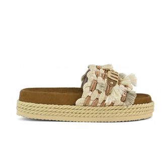 Mou Beige Sandalen f&uuml;r Stilvollen Komfort - - Shoes - Damen - Beige - 40 EU