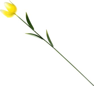 SOLUSTRE Metall gartendeko Tulpenstecker Gelb Wetterfeste Fr&uuml;hlingsdekoration f&uuml;r Au&szlig;enbereich Realistische Metallblume f&uuml;r Vorgarten Gartenweg Rasen Lebensech