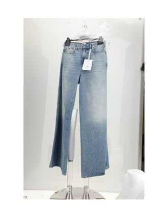 Dior Womens Denim Trousers Eth-Pantalon Blue Cotton