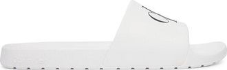 Calvin Klein Pantoletten 3 Slide Molded Eva HM0HM02335 Wei&szlig;