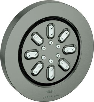 GROHE Seitenbrause Rainshower Aqua 7,5cm, 2 Stahlarten, hd graph. geb&uuml;rstet
