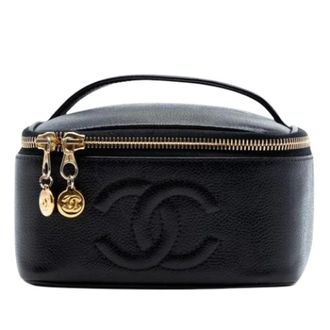 Chanel Sac Vanity Pre-owned - Femme - Pre-owned - Noir - Taille: ONE Size