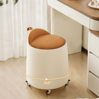 Generic 360° Drehbarer Schminktisch Hocker,Schminkstuhl,Barhocker,Schminkstuhl Drehstuhl,für Arbeitszimmer Schlafzimmer,Wohnheim, Schlafzimmer,Wohnzimmer(Oran