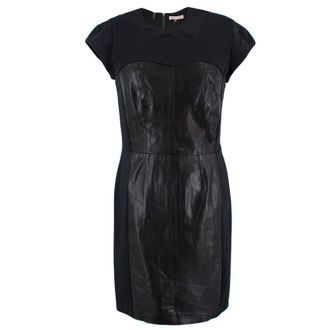 Rebecca Taylor Leather Bustier Dress