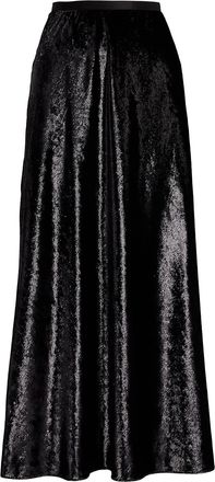 Ralph Lauren BIAS-CUT METALLIC VELVET MERMAID SKIRT