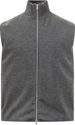 Jil Sander Homme, Vestes, Gris, Taille: L Wool Melton Padded Vest