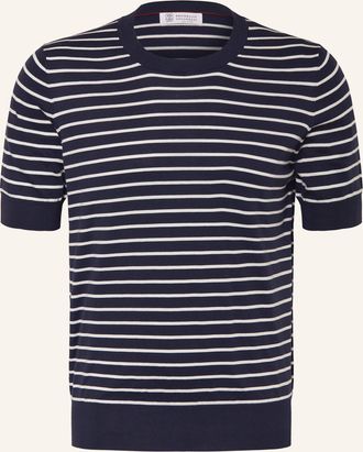 Brunello Cucinelli Brunello Cucinelli Strickshirt blau