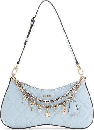 Guess Femme, Sacs, Bleu, Taille: ONE Size Quilted Flap Shoulder Bag