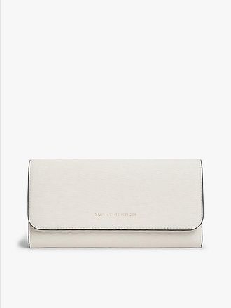 Tommy Hilfiger Portefeuille &agrave; rabat textur&eacute; et logo