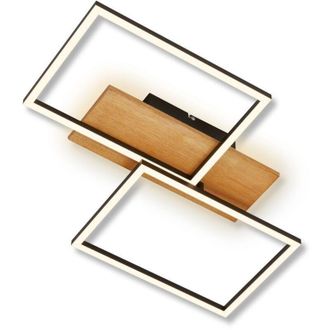 Briloner led Deckenlampe Holz Deckenleuchte Wohnzimmer Dimmbar Schlafzimmer Backlight