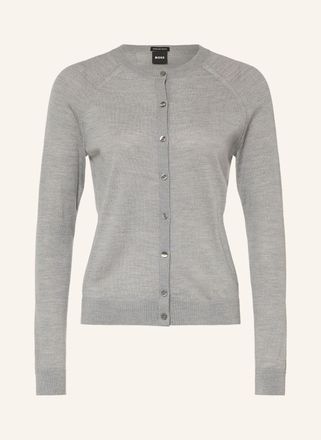HUGO BOSS Strickjacke Fonami grau