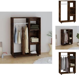 vidaXL Kleiderschrank R&auml;uchereiche 80x40x110 cm Holzwerkstoff - Schreibtisch - Regal - Garderobe - Kleiderschrank - Wohnzimmer