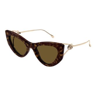 Gucci Cat-Eye Sonnenbrille - - Accessories - Damen - Braun - 52 MM