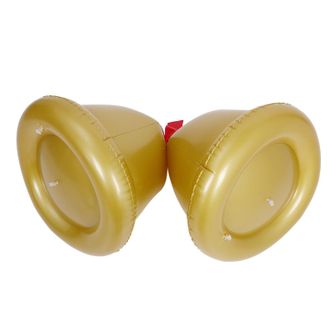 Cabilock Aufblasbare Weihnachtsglocken mit Schleife 2 St&uuml;ck Wetterfeste Garten und Veranda Dekoration f&uuml;r Drau&szlig;en Wiederverwendbare Christbaumornamente