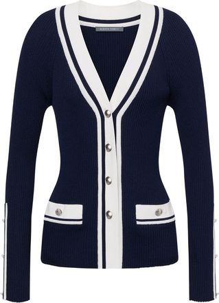 Alberta Ferretti Cardigan mit Kontrastdetails - Blau